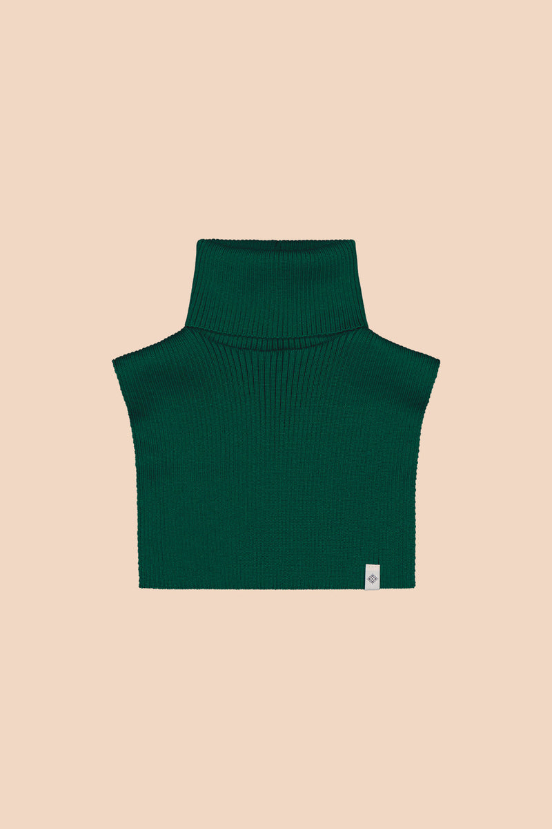 Rib Neck Warmer, Dark Green – KAIKO